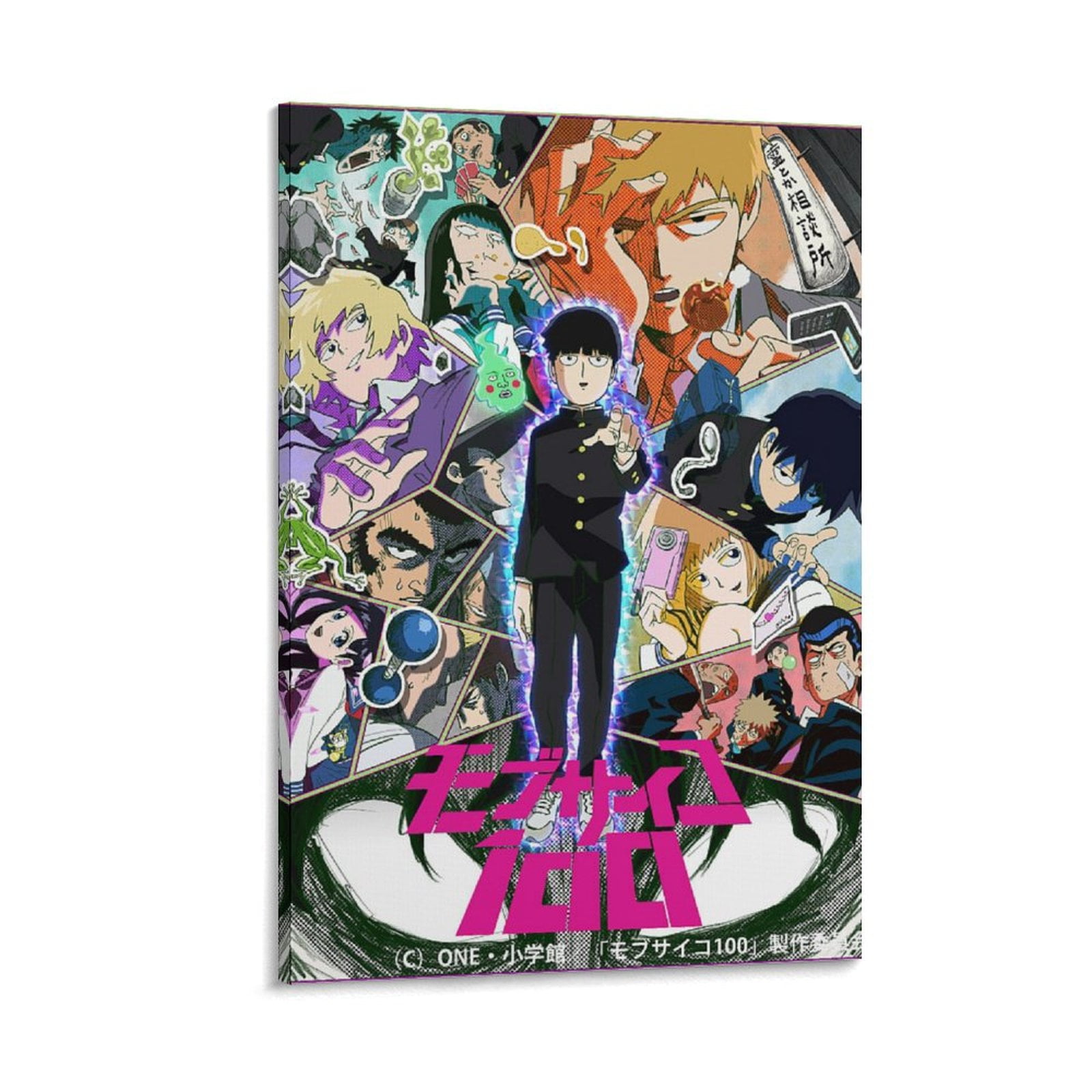 Mob Psycho 100 Anime Poster (30) Painting On Canvas Wall Art Poster ...