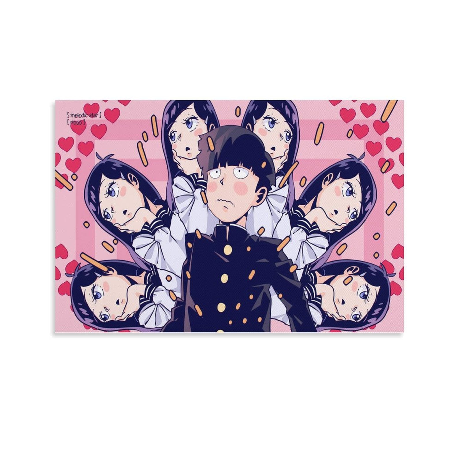 Mob Psycho 100 Anime Poster (6) Wall Art Poster Scroll Canvas Painting ...