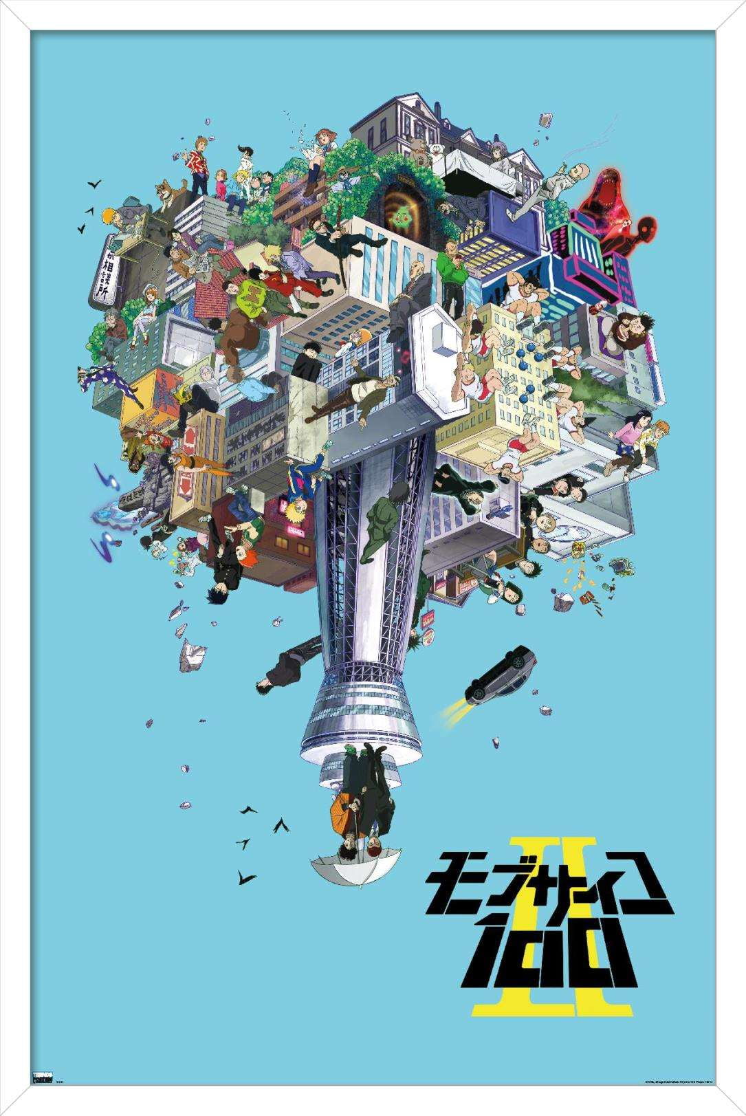 Mob Psycho 100 - Key Visual Wall Poster, 22.375" x 34", Framed ...