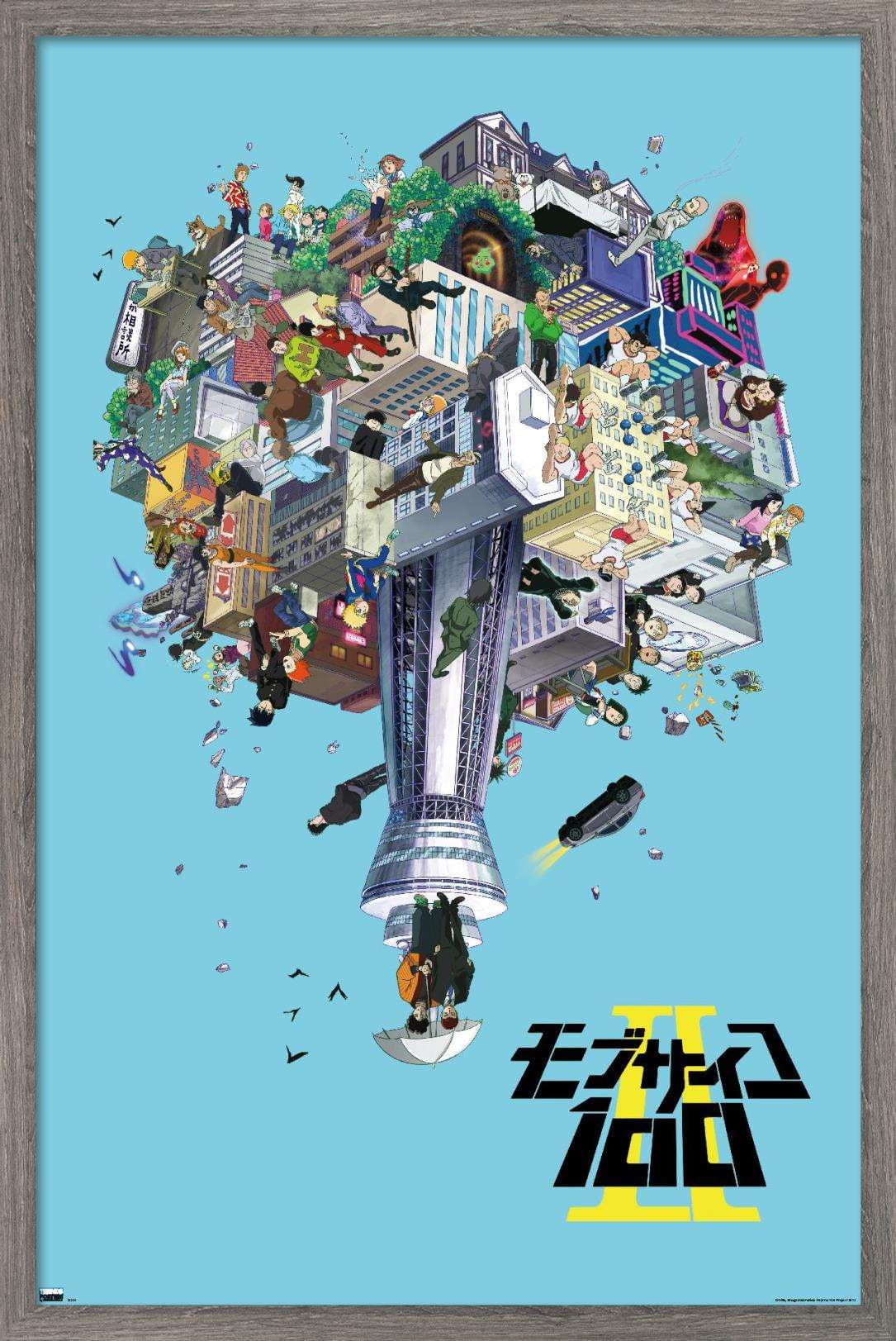 Mob Psycho 100 - Key Visual Wall Poster, 22.375" x 34", Framed ...