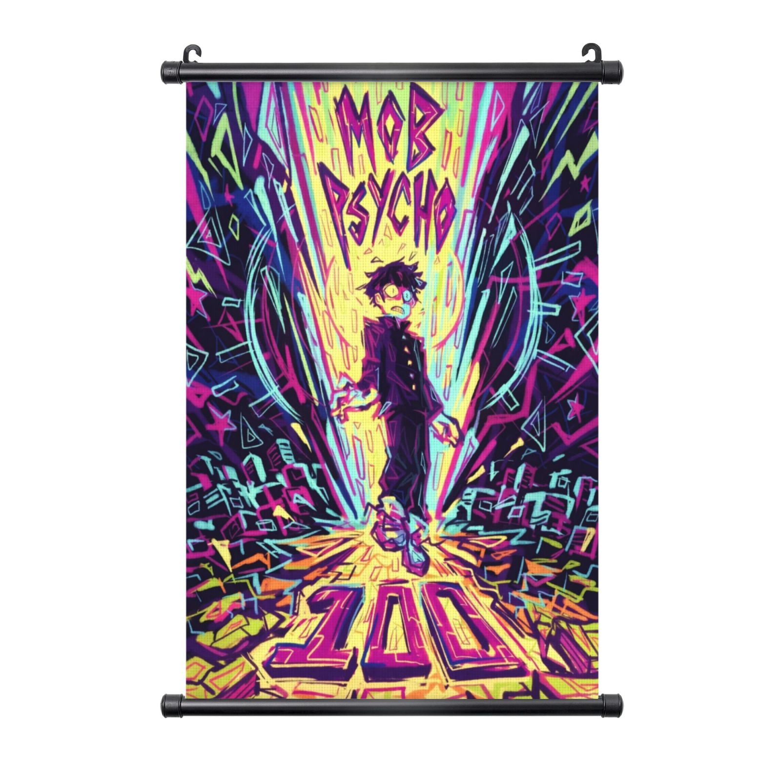 Mob Psycho 100 Poster Aesthetic Canvas PVC Shaft Wall Art Hanging ...