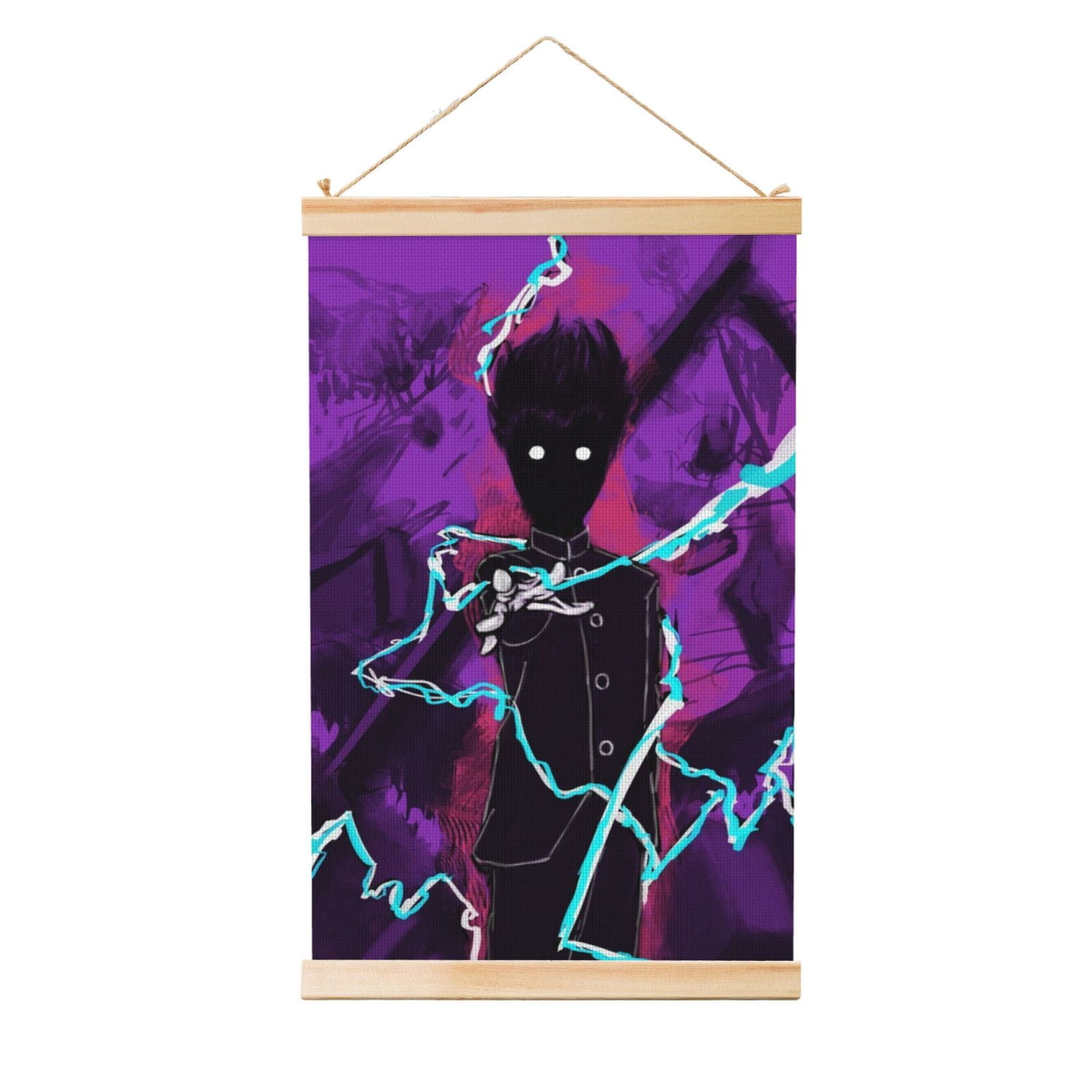 Mob Psycho 100 Poster Aesthetic Canvas Wooden Shaft Wall Art Hanging ...