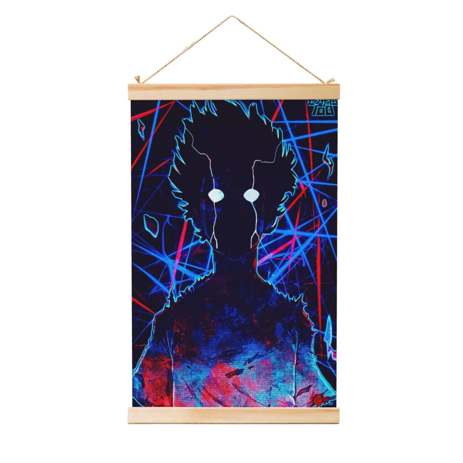 Mob Psycho 100 Poster Aesthetic Canvas Wooden Shaft Wall Art Hanging ...