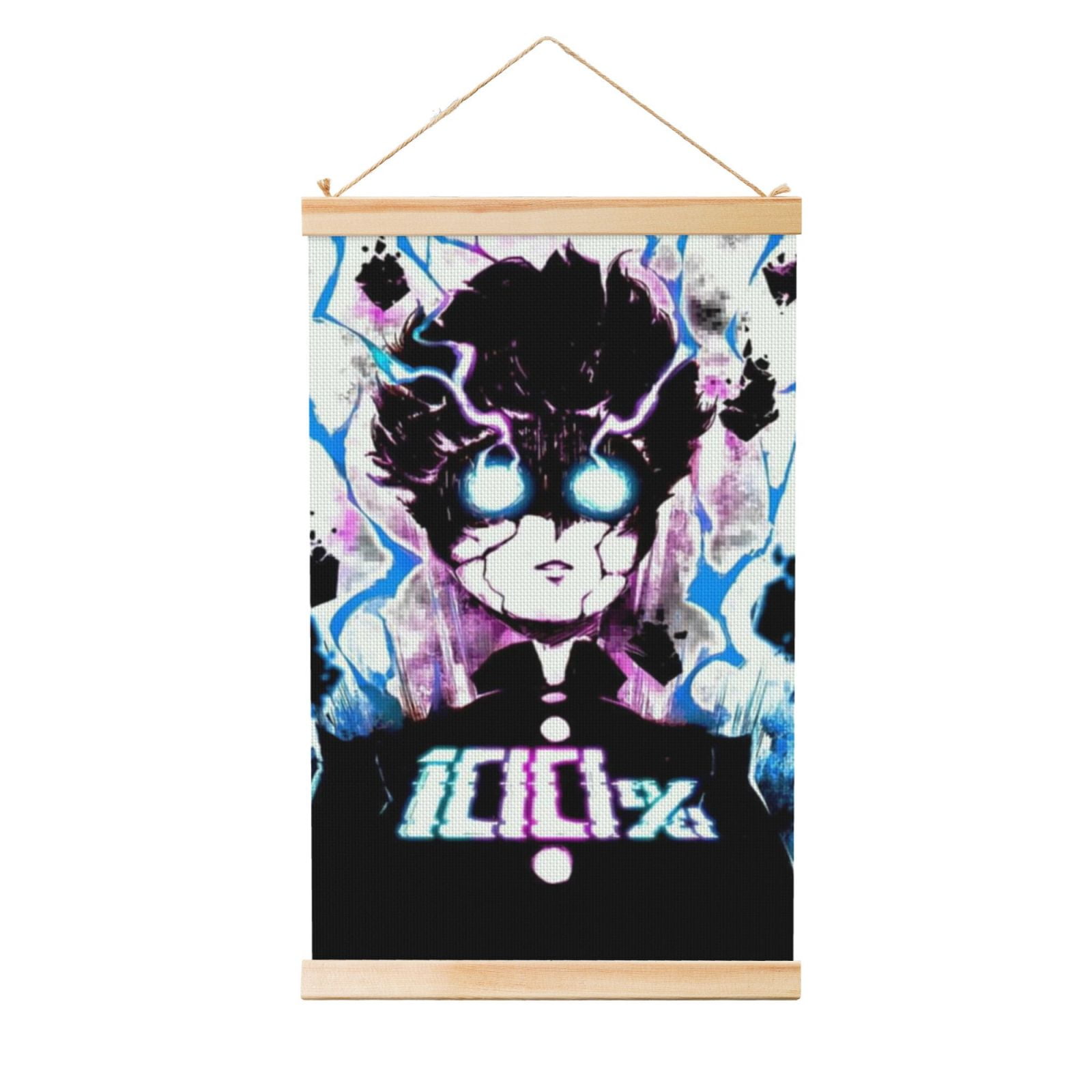 Mob Psycho 100 Poster Aesthetic Canvas Wooden Shaft Wall Art Hanging ...