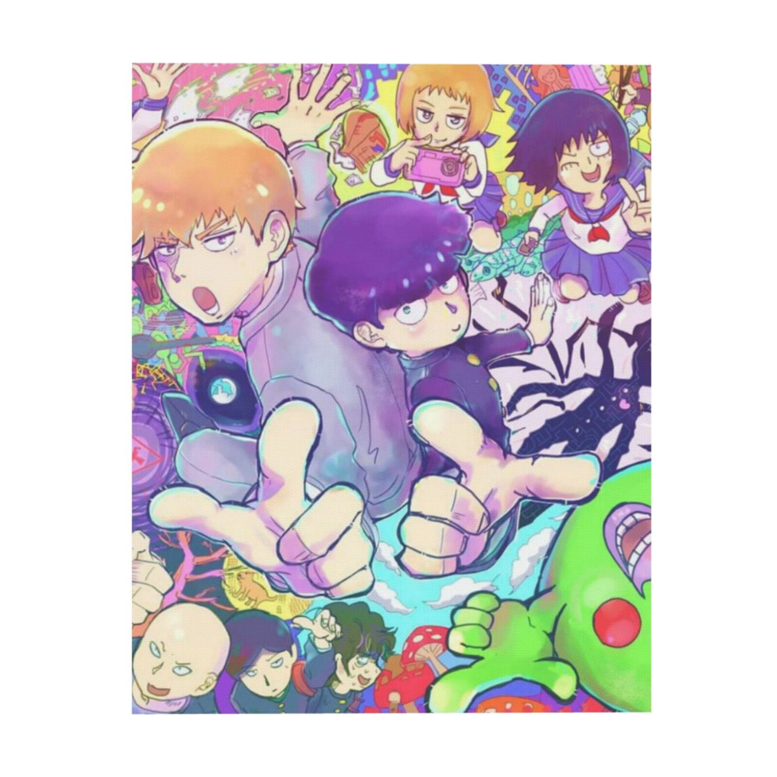 Mob Psycho 100 Posters, Anime Frameless Wall Poster, Japan Anime Home ...