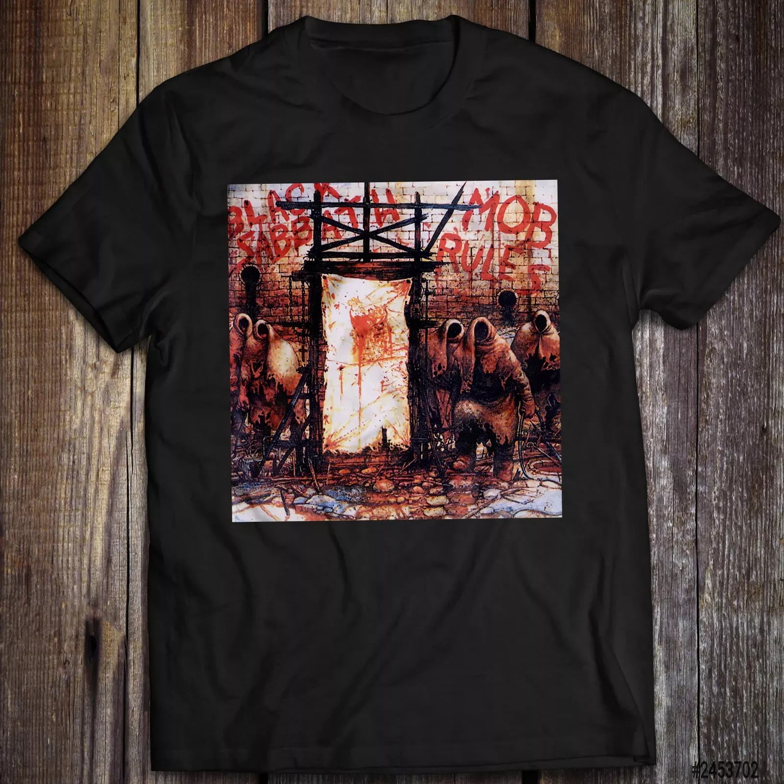 Mob Rules Classic Album T-Shirt Black Sabbath Tony Iommi Bill Ward ...