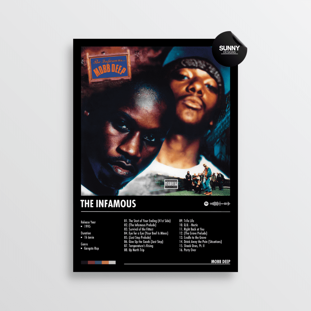 Mobb Deep - The Infamous, Album Cover Poster, Music Poster, Album Poster, Artist Print Art ...