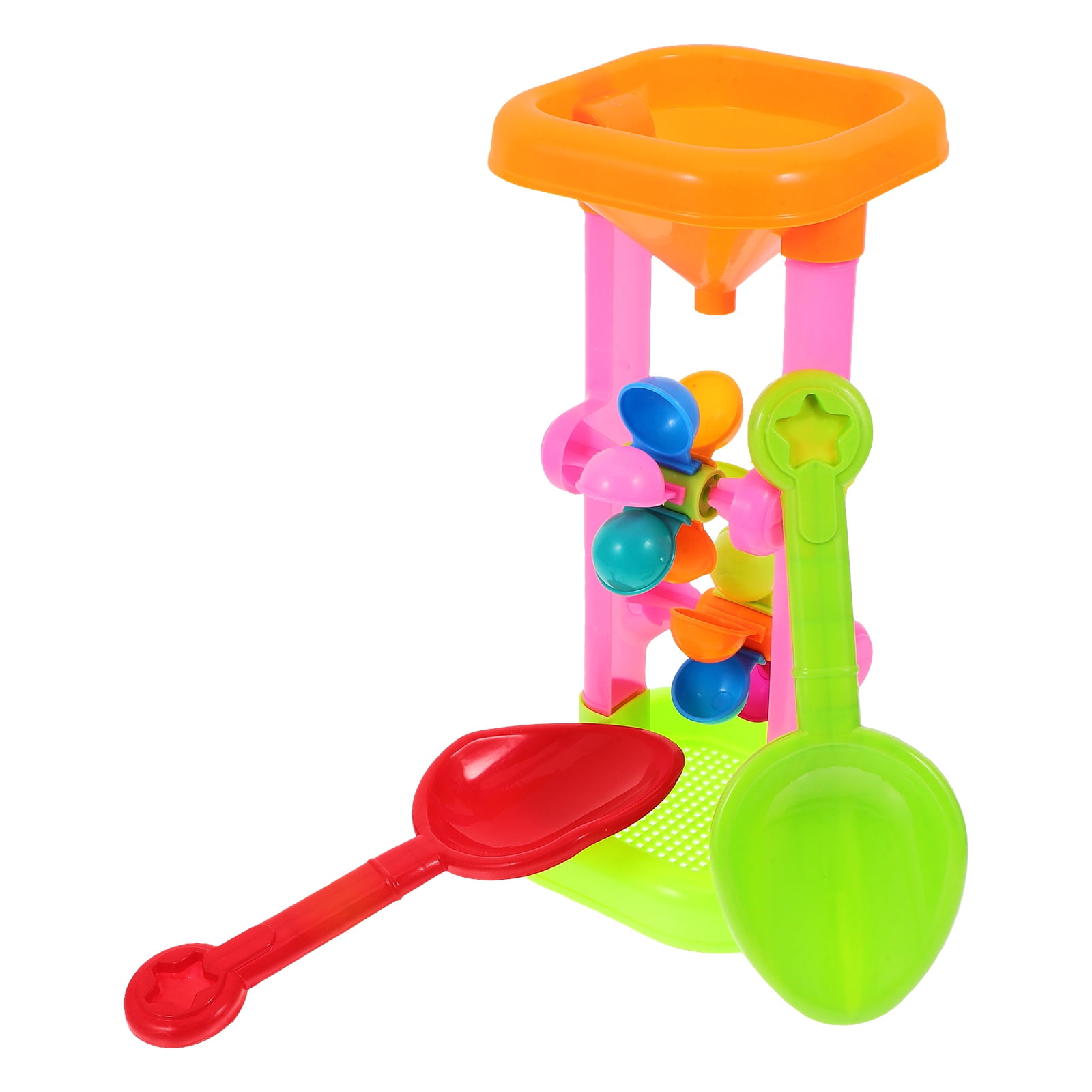 Mobestech 1 Set Kids Beach Sand Playing Toy Hourglass Toy Water Wheel ...