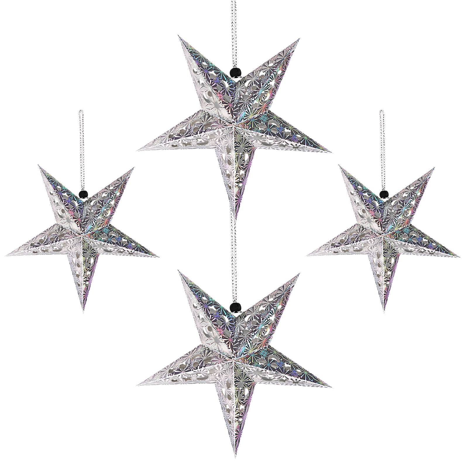 Mobestech 1 Set of Paper Star Lantern Lampshade Hanging Christmas ...