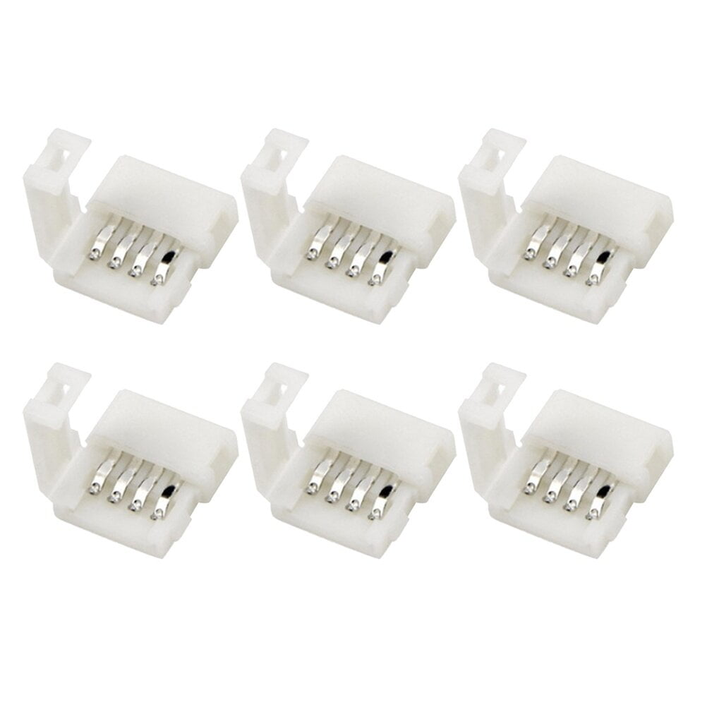Mobestech 10PCS 5050 4 Pin Waterproof light strip connector rgb corner ...