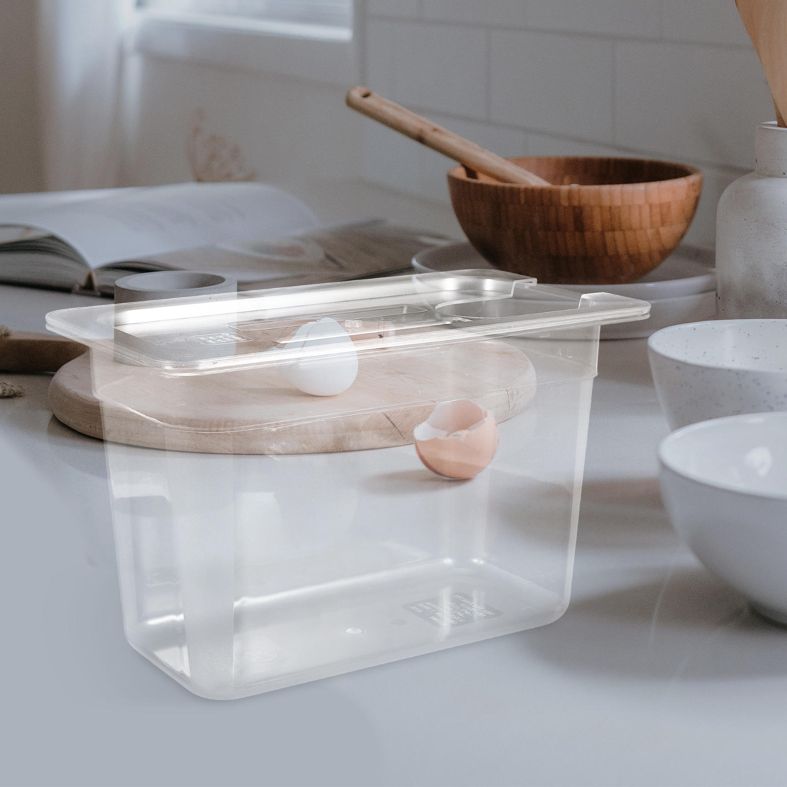Mobestech 1Pack Transparent Container With Lid For Slow Cooking And ...
