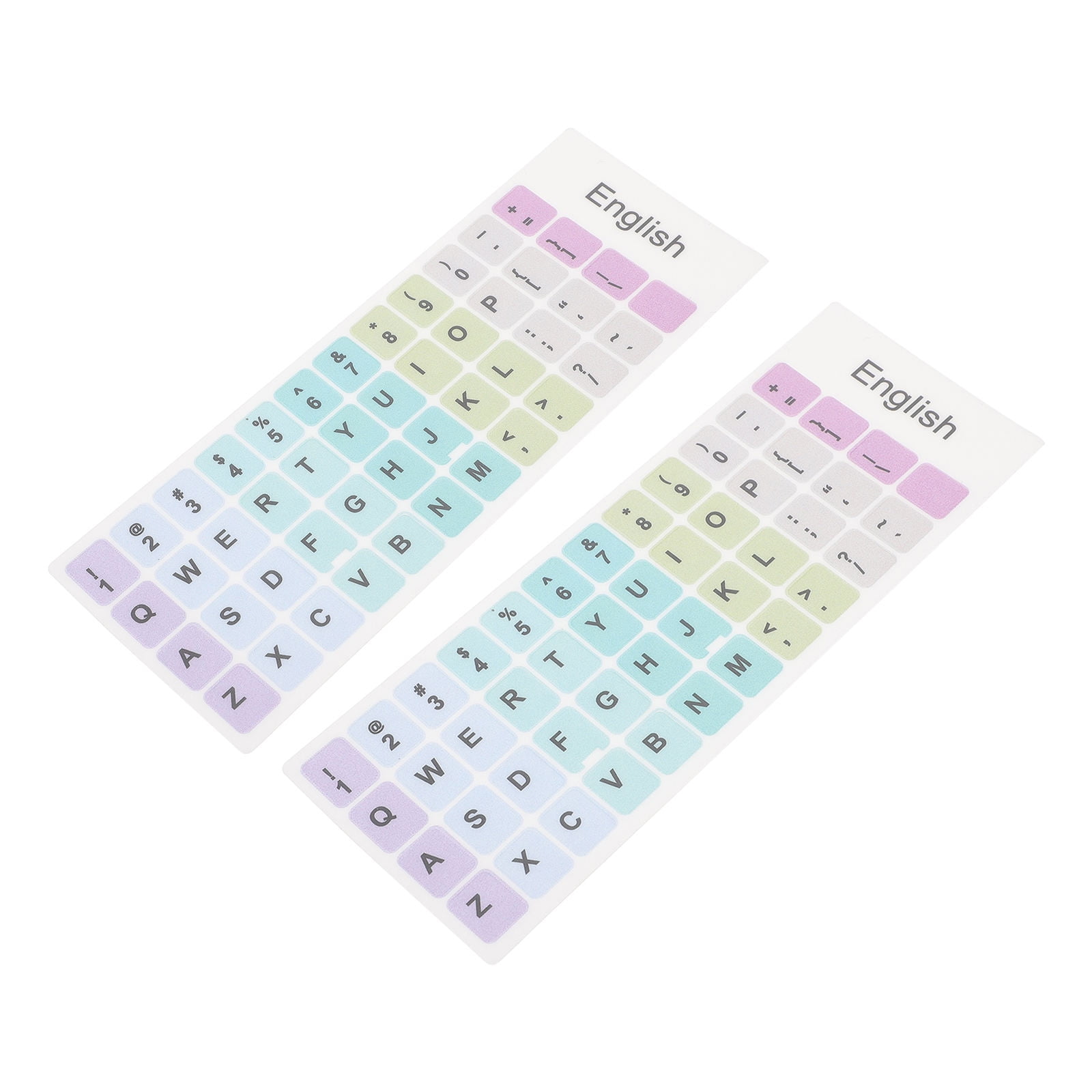 Mobestech Keyboard Design Stickers Multi Colored 2 Sheets 7.1x2.6x0 ...
