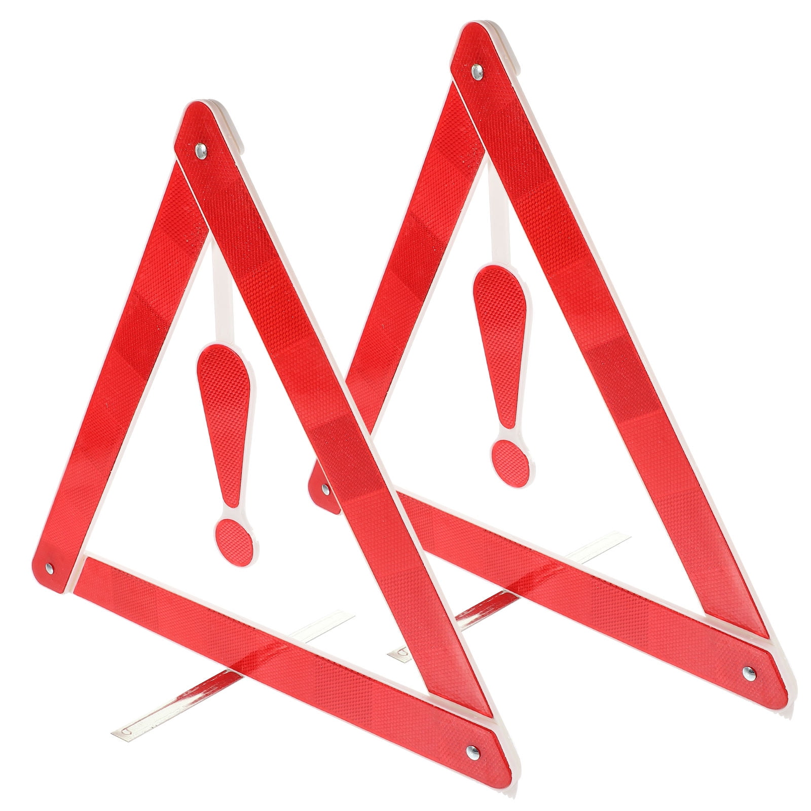 Mobestech 2Pcs Car Triangle Warning Sign for Roadside Emergencies and ...