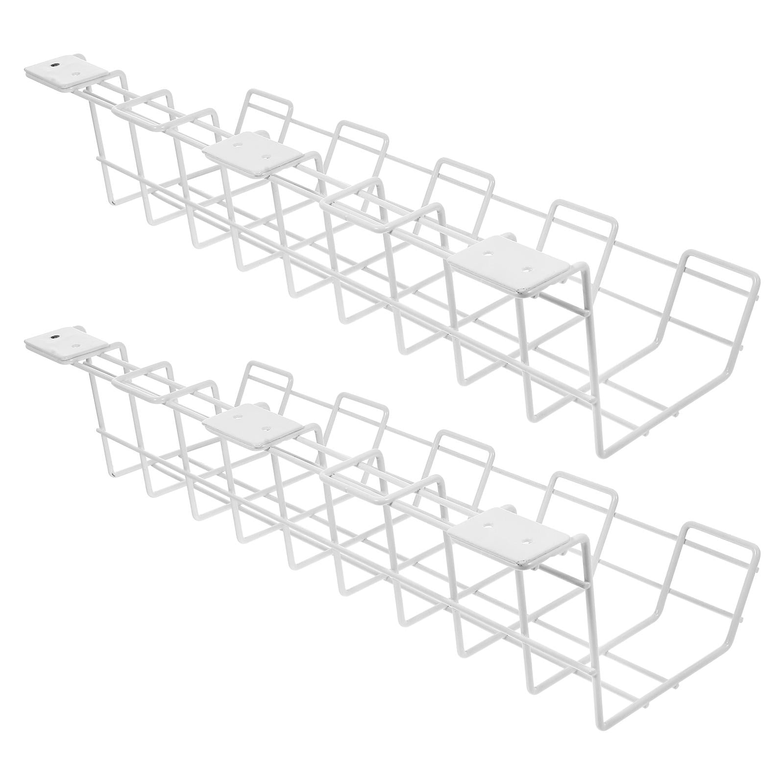 Mobestech 2Pcs Under Desk Cable Management Racks Compact Cable ...
