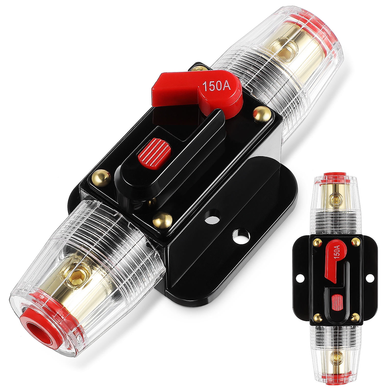 Mobestech 2Set Manual Reset Fuse Car Inline Fuse Holder For Car Audio ...