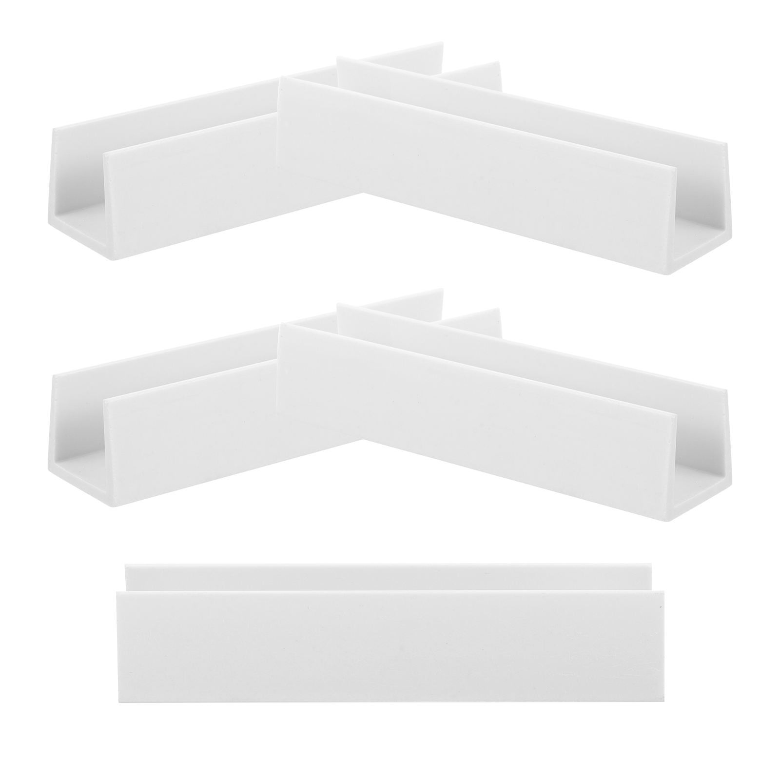 Mobestech Parents Dog Gate Groove 5Pcs White PVC - Walmart.com