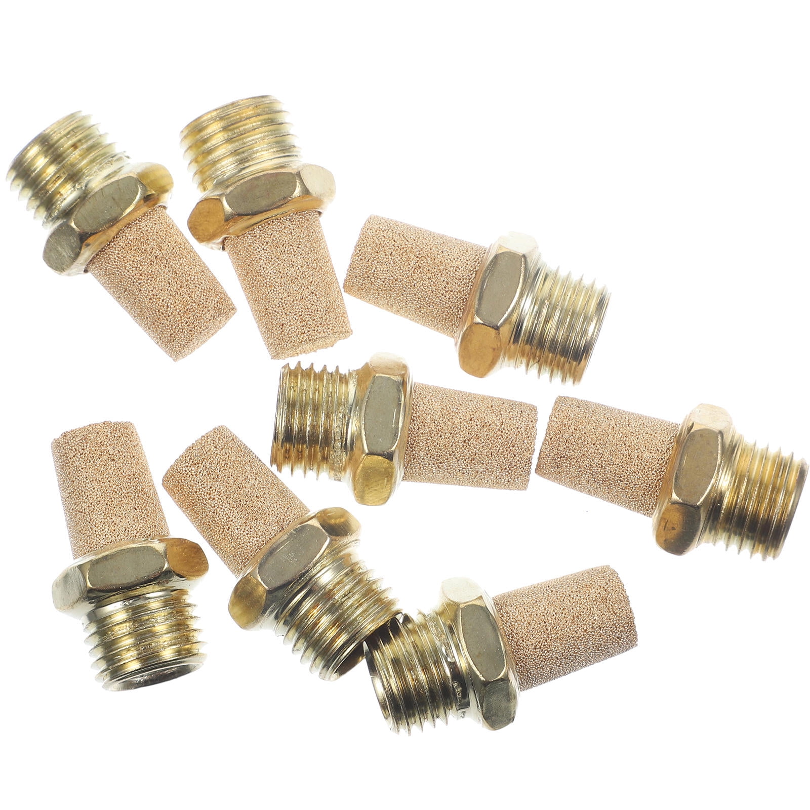 Mobestech 8Pcs Golden Pneumatic Exhaust Muffler Exhaust Silencer for ...