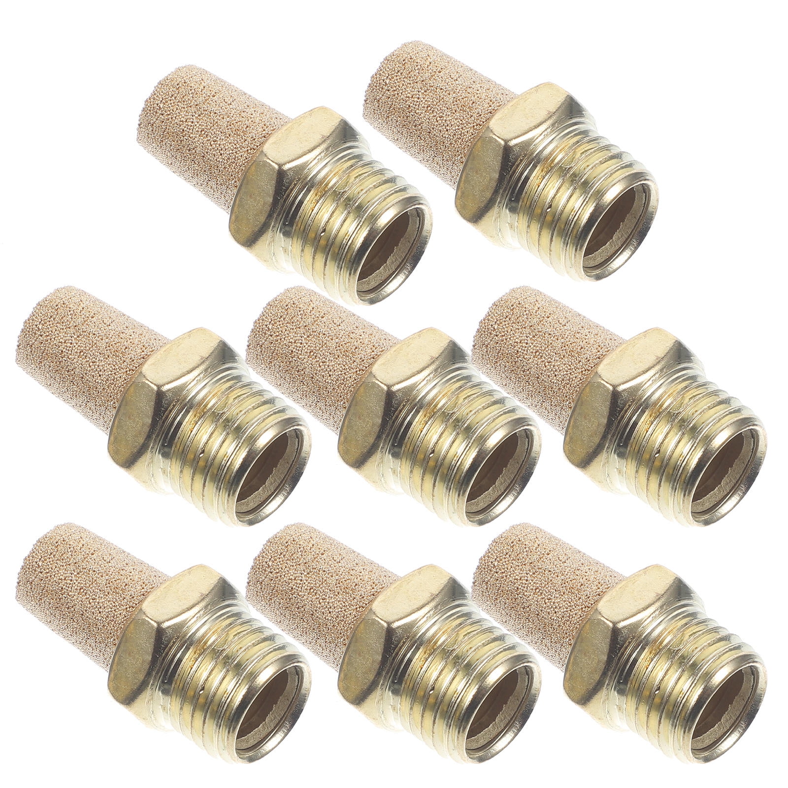 Mobestech Airflow Allowance Silencer Air Fitting Copper 8Pcs - Walmart.com