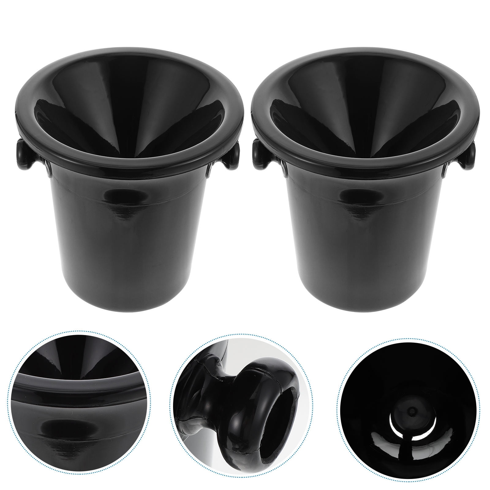 Mobestech Black Wine Tasting Spittoon Funnel Shape for Wine Spitting ...