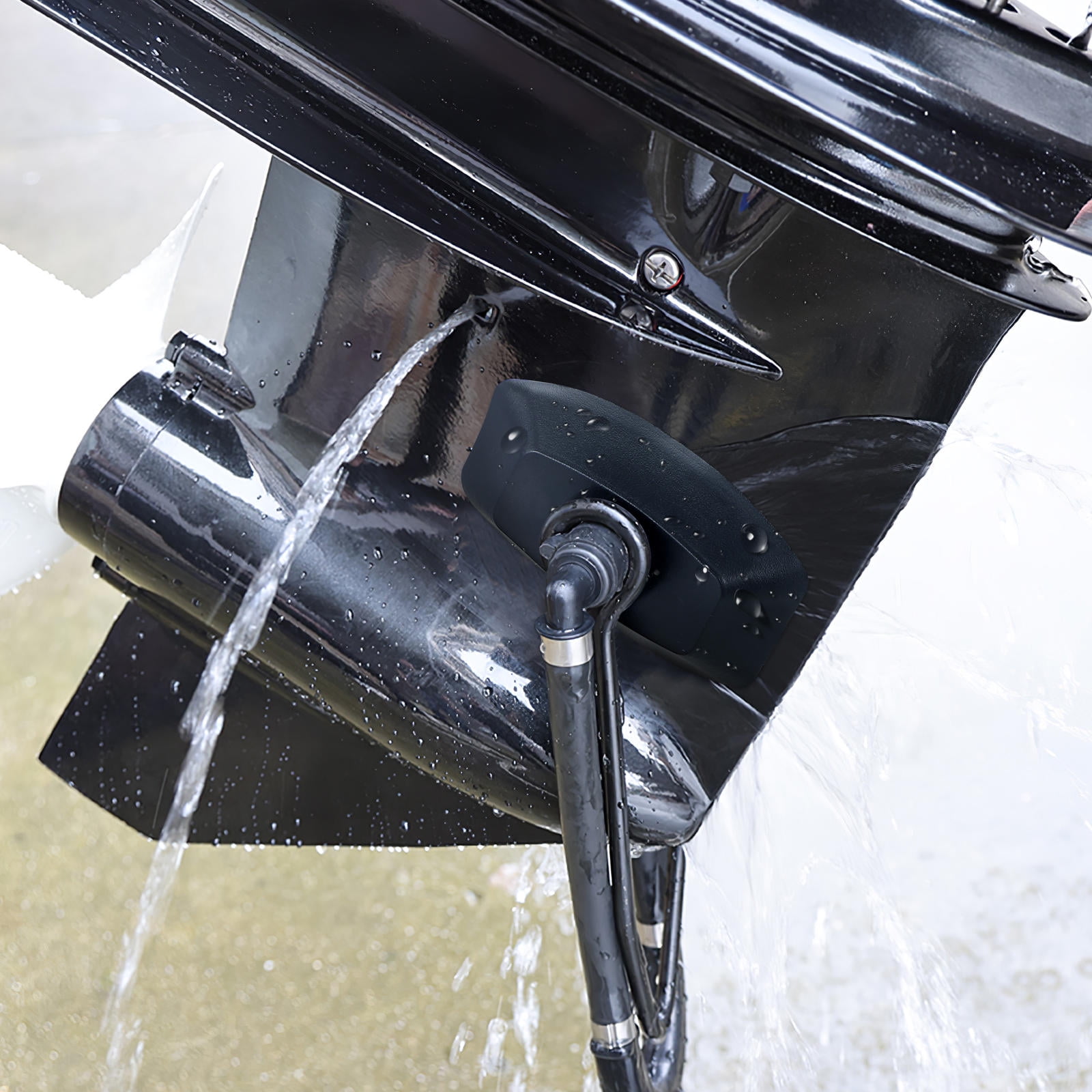 Mobestech Boat Motor Muffs Outboard Motor Flusher Steel 1Pack Black ...