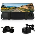 Mobestech 1Set Black Dual Lens Car Recorder Camera with Touch Screen ...