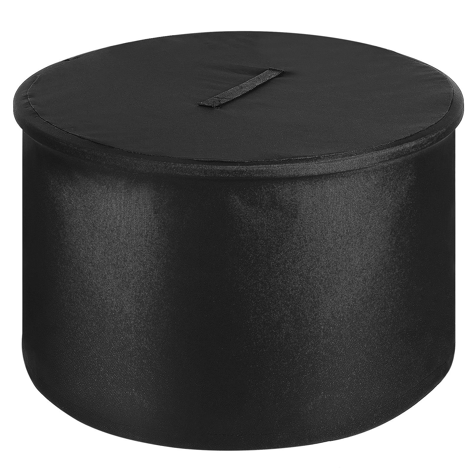 Mobestech Portable Fire Pit Protector Fire Pit Cover Black Waterproof ...