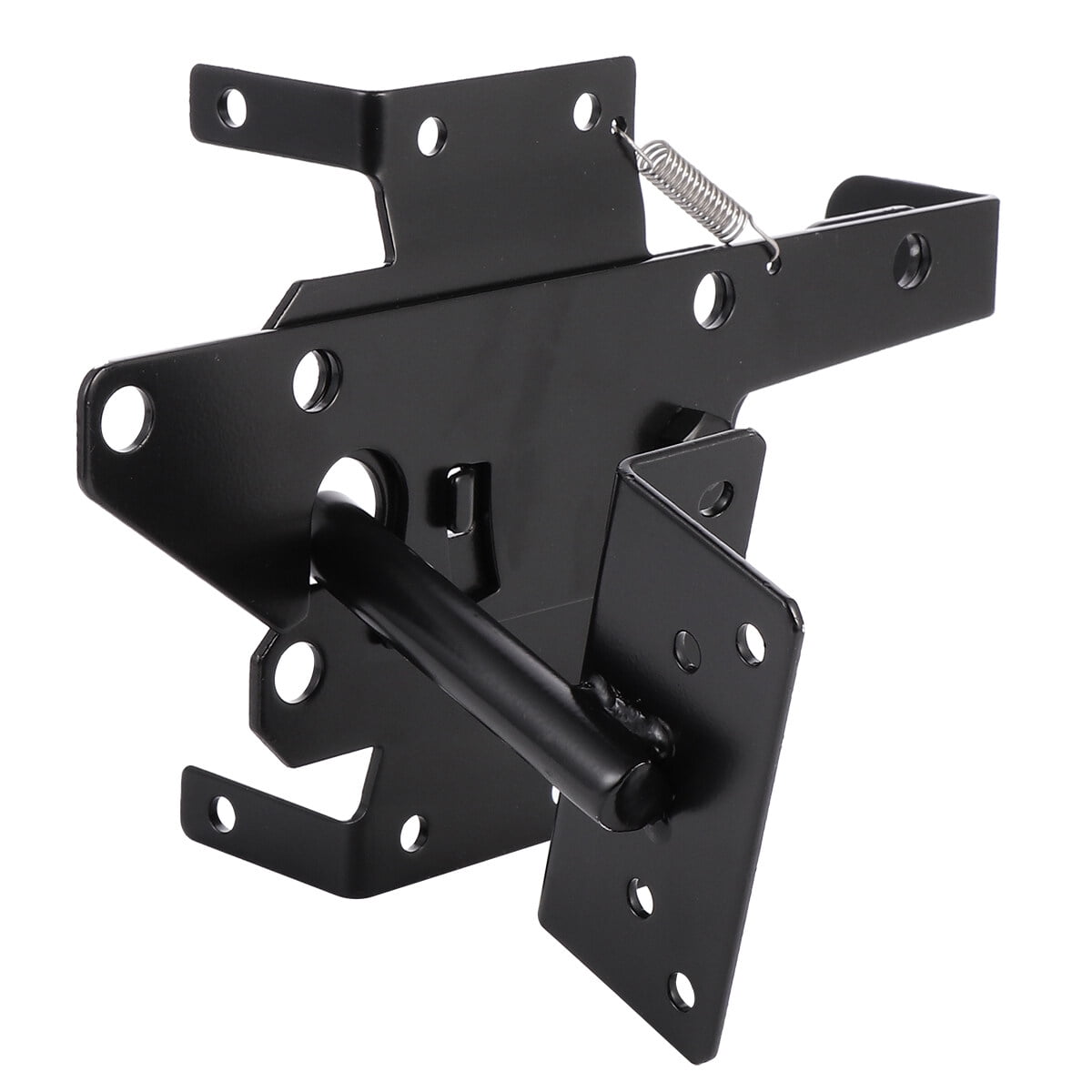 Mobestech Self-Locking Latch Black Steel for Home Security Automatic ...