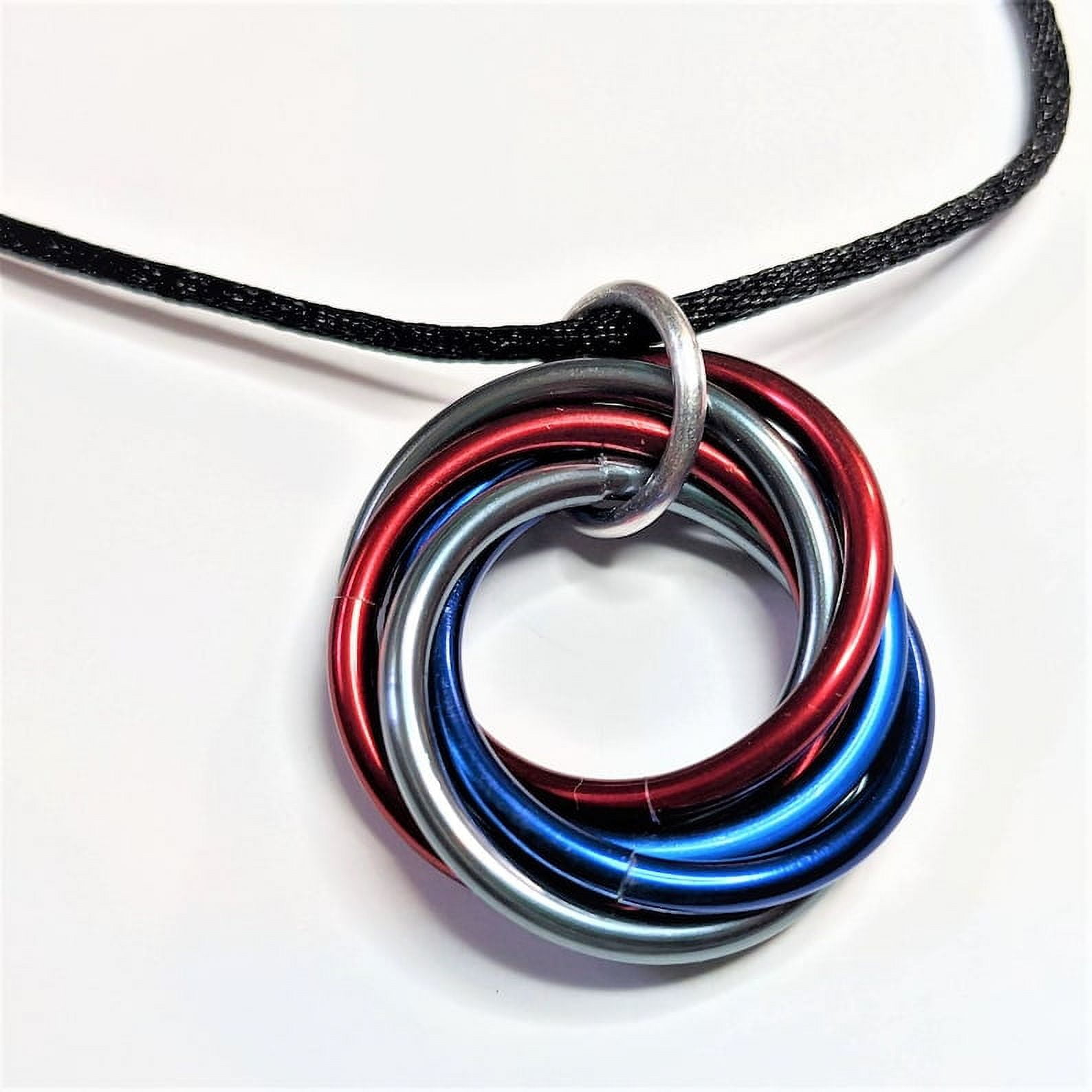 Mobii Necklace, Pendant (Medium), Multicolor Combos, Fidget Infinity ...