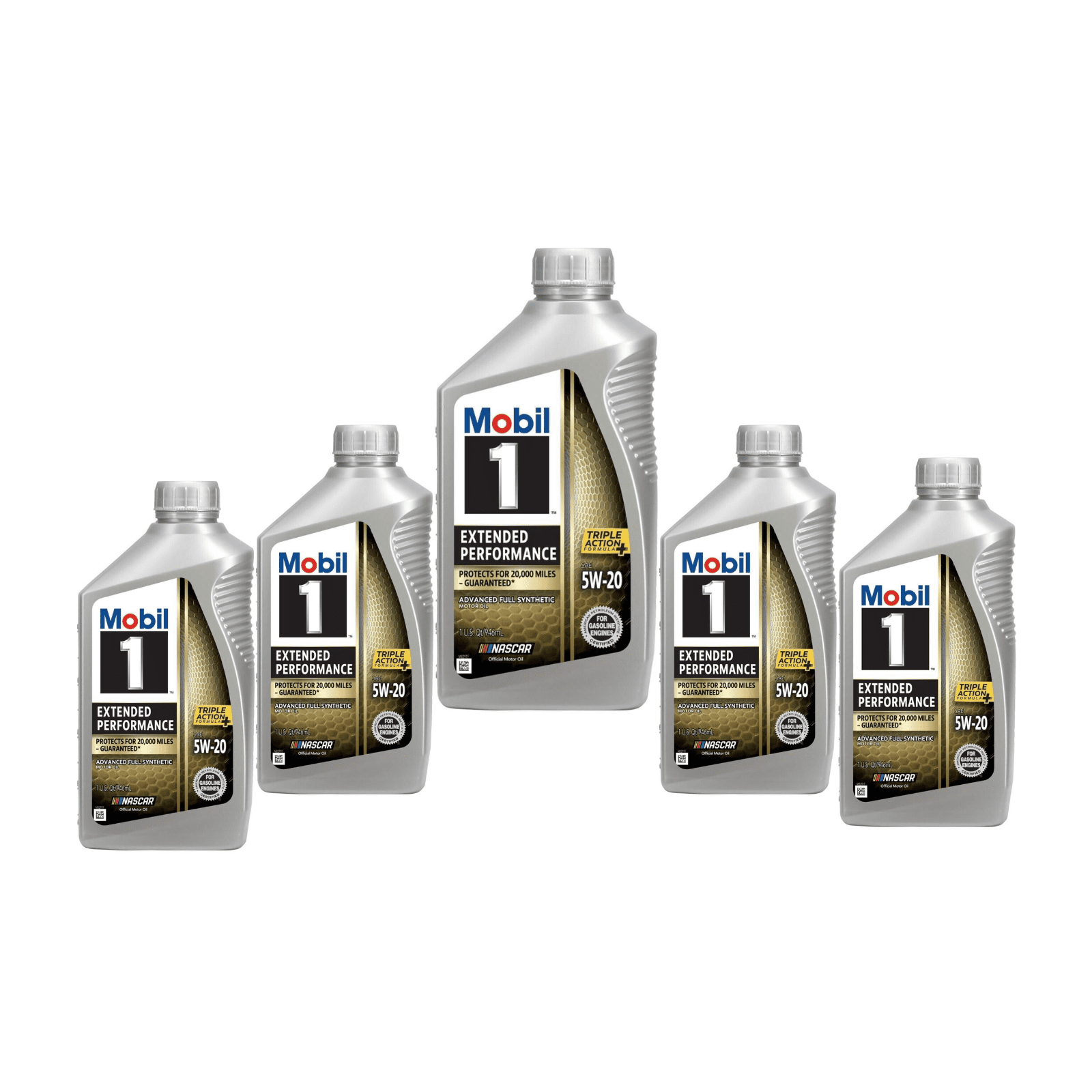 Mobil 1 102989 Extended Performance 5W-20 Motor Oil Pack of 5 - Walmart.com