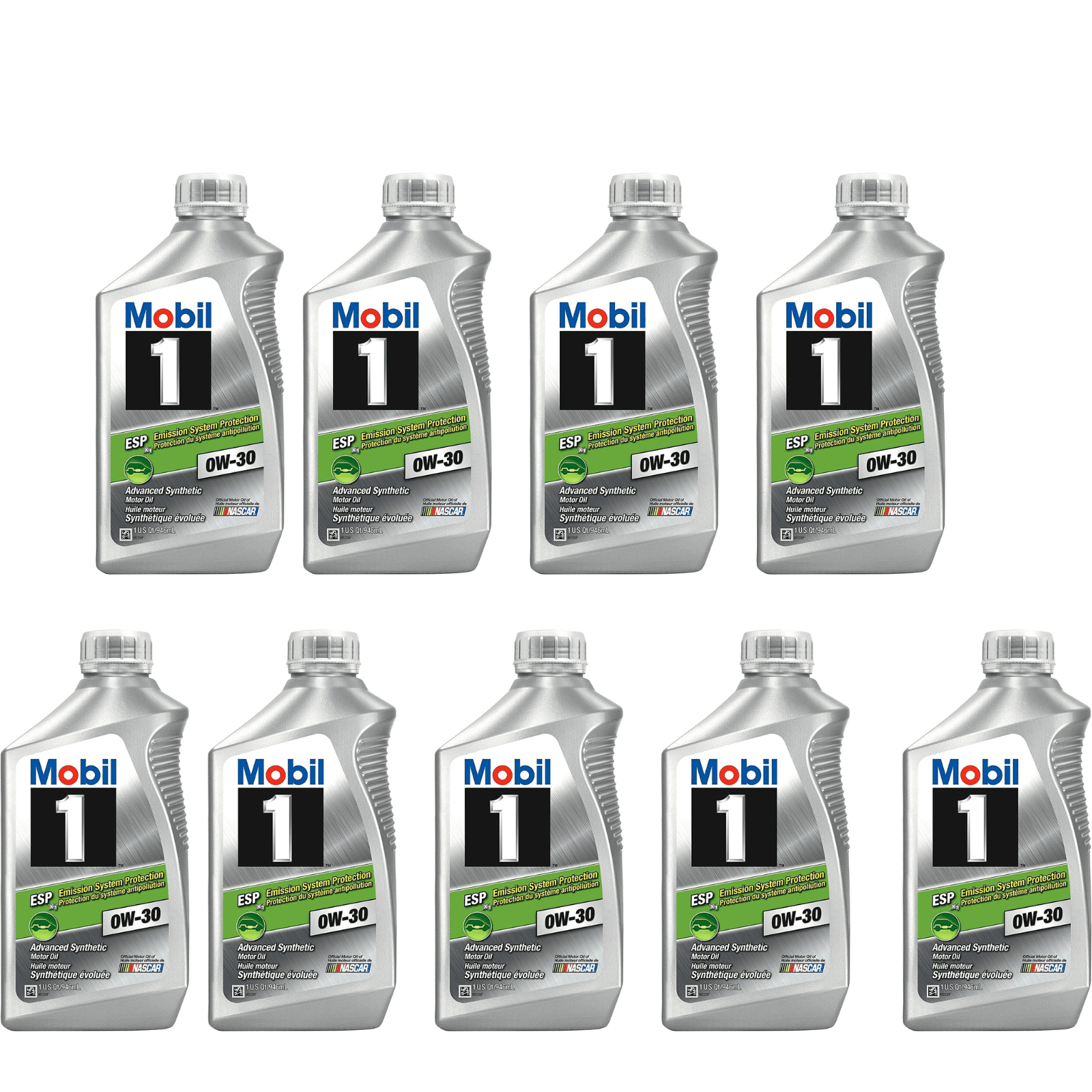 Mobil 1 121218 0W-30 ESP Motor Oil Pack of 9 - Walmart.com