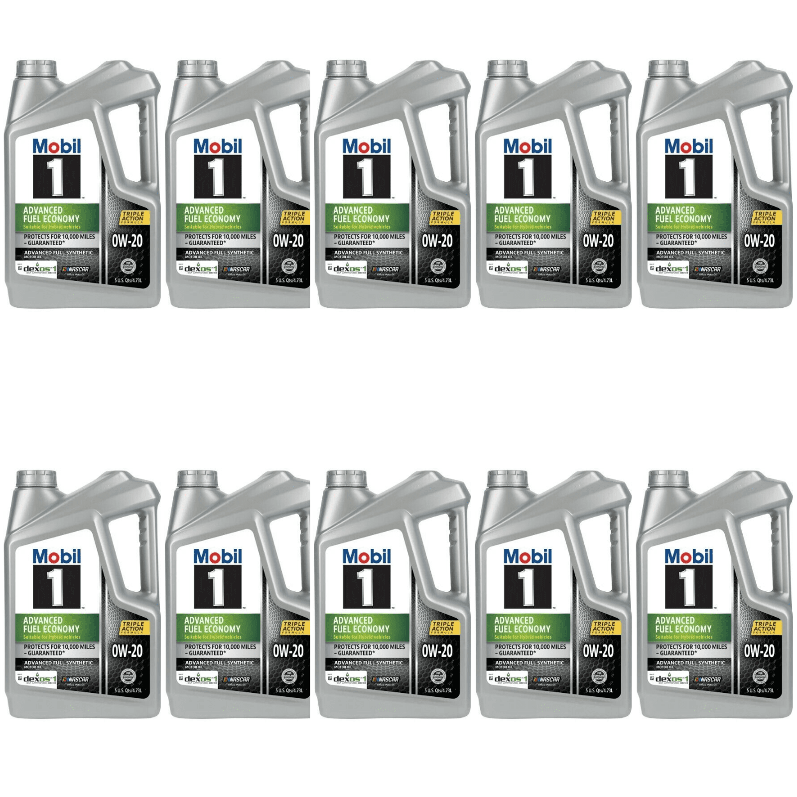 Mobil 1 124185 Advanced Fuel Economy Full Synthetic Motor Oil 0W-20 ...