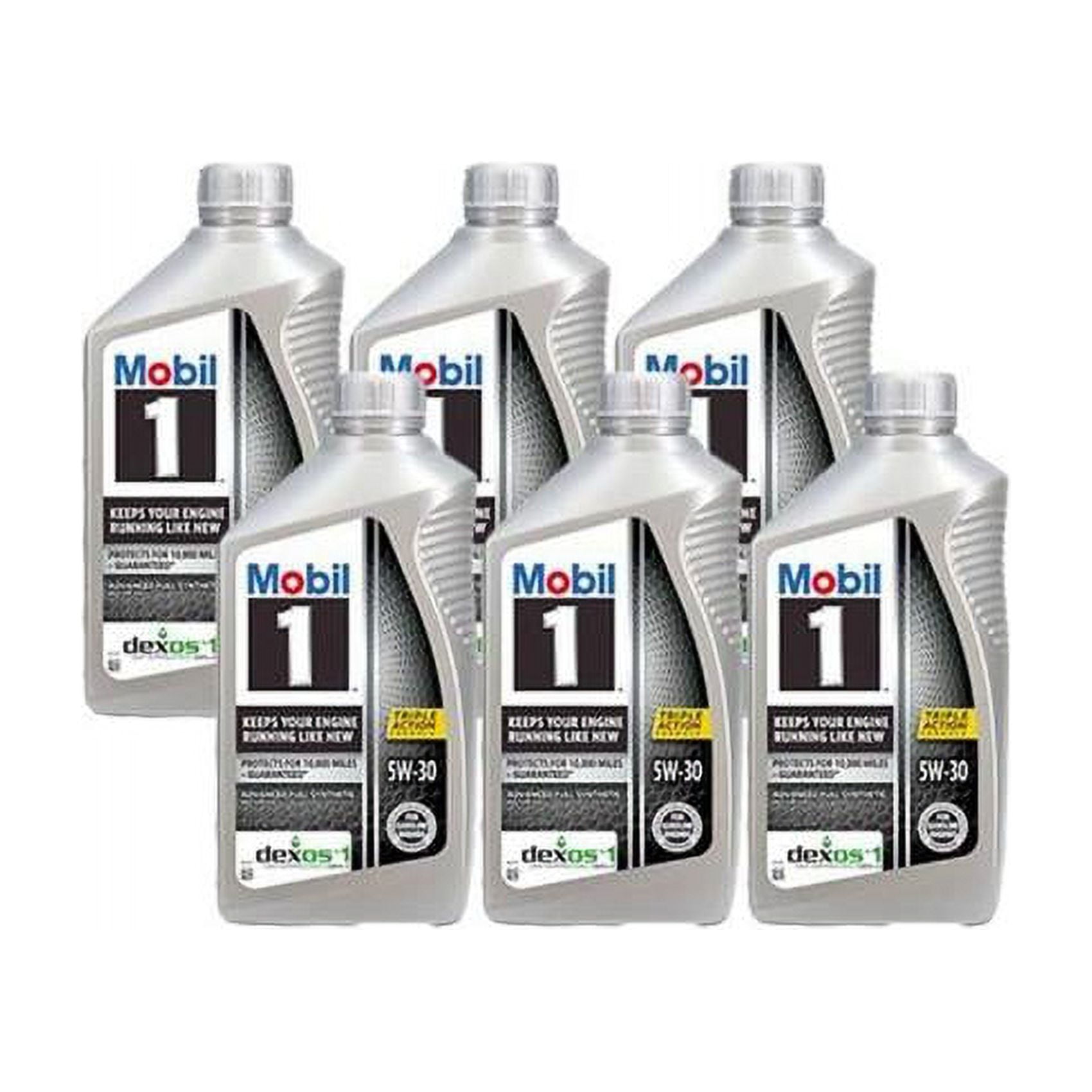 Mobil 1 124315 Advanced Full Synthetic Motor Oil, 5W30, 6 Quarts ...