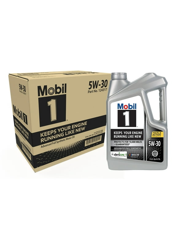 Mobil 1 5W-30 Full Synthetic Oil in Mobil 1 Oil - Walmart.com