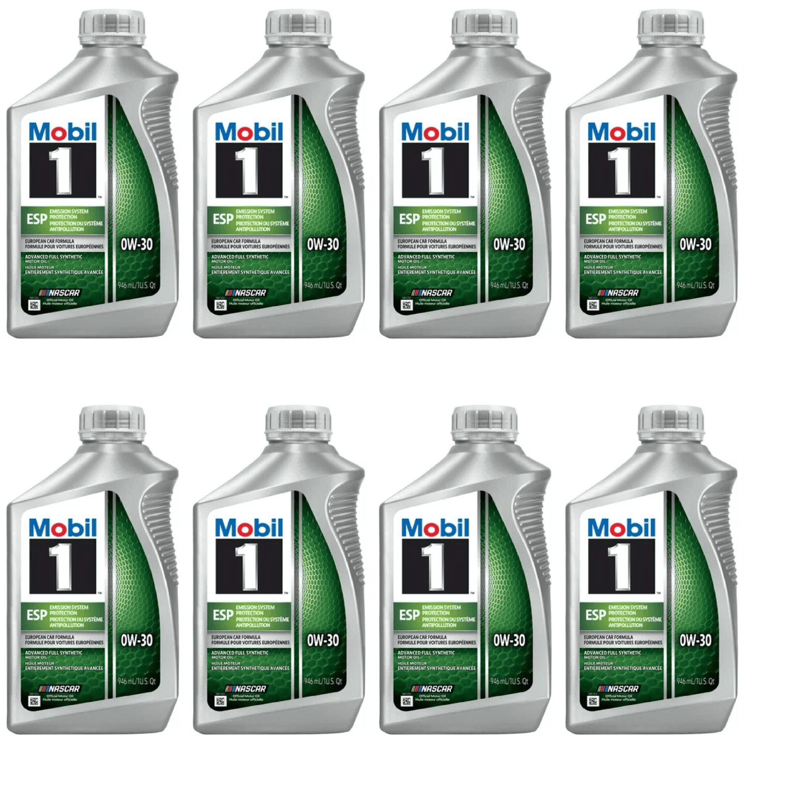 Mobil 1 124547 ESP Full Synthetic Motor Oil 0W-30 Pack of 8 - Walmart.com