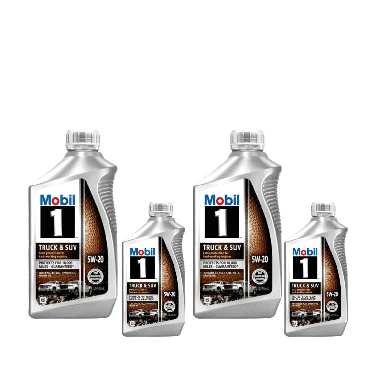 Mobil 1 124574 5W-20 Truck & SUV Advanced Full Synthetic Engine Oil ...