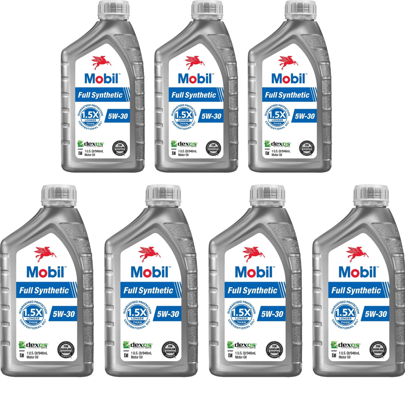 Mobil 1 125195 Full Synthetic Motor Oil 5W-30 Pack of 7 - Walmart.com