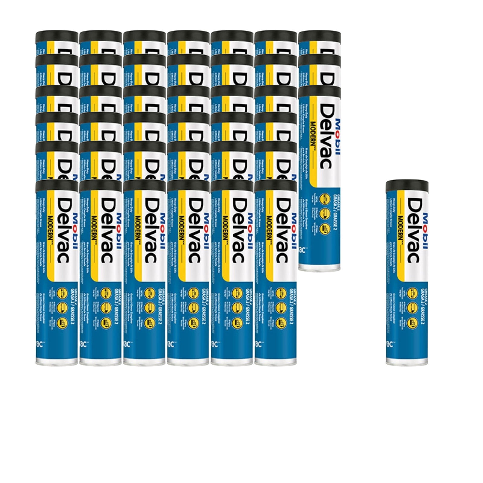 Mobil 1 128457 Mobil Delvac Modern Grease 2, 13.7 oz Tube, Box/40 ...