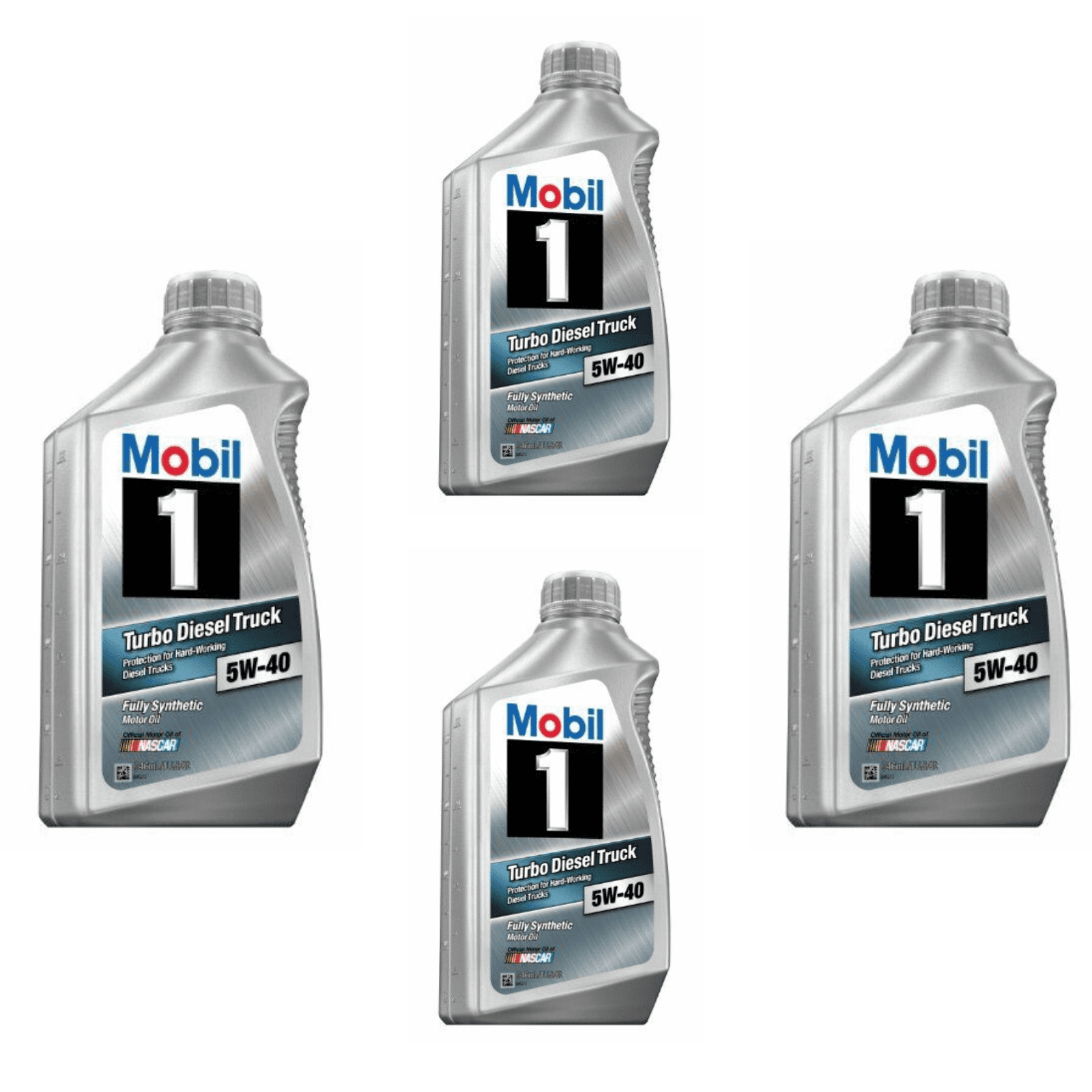 Mobil 1 98HM64 122253 5W-40 Turbo Diesel Truck Synthetic Motor Oil Pack ...