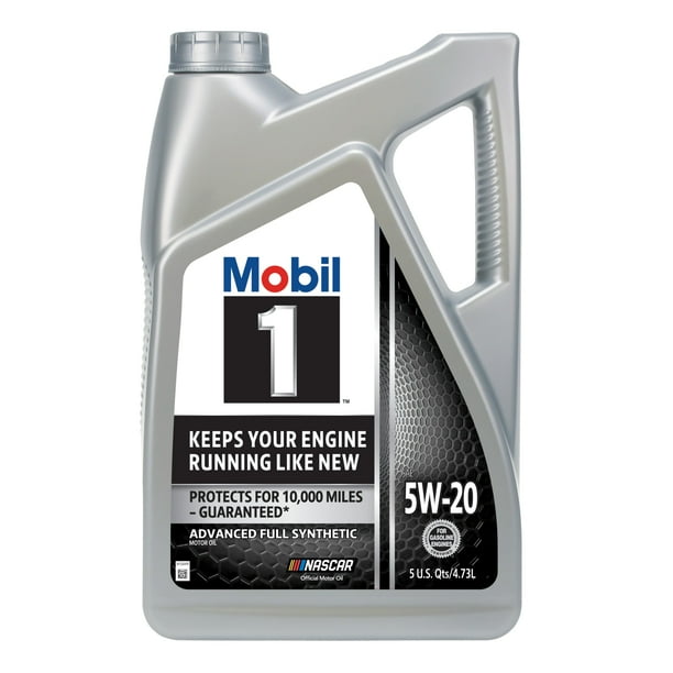 Mobil 1 Advanced 5W-20 Full Synthetic Motor Oil, 5 Quart, Triple Action ...