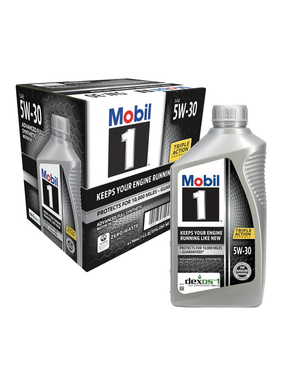 Mobil 1 5W-30 Full Synthetic Oil in Mobil 1 Oil - Walmart.com