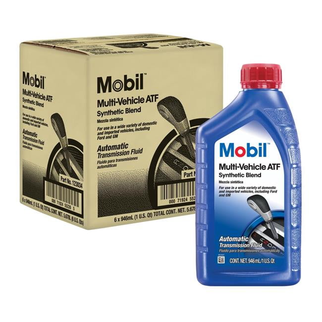 Mobil 1 123034 ATF Oil Multi-Vehicle, 1 qt. - Case of 6 - Walmart.com