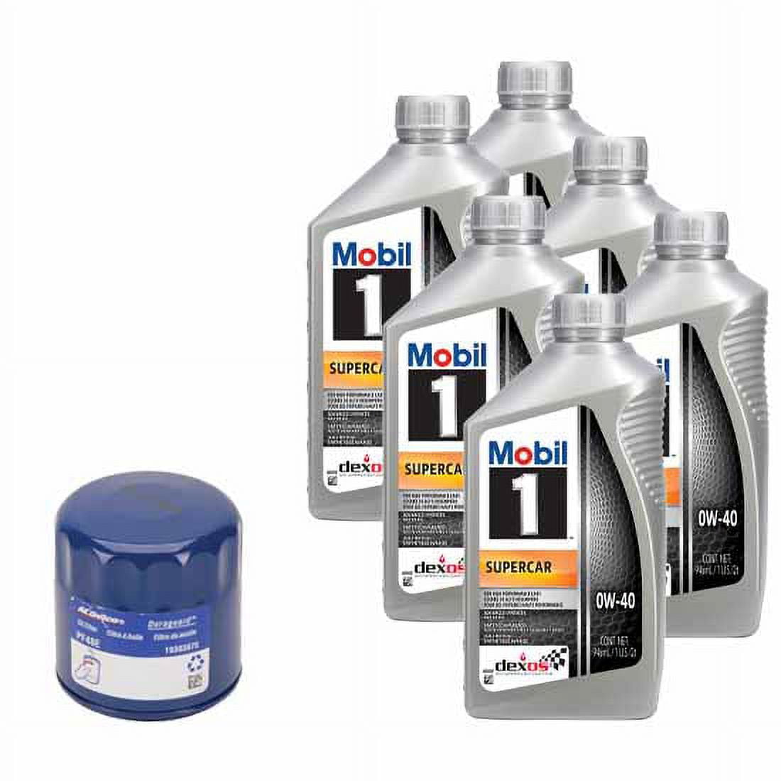 Mobil 1 Dexos R 0W40/AC Delco PF48E Filter Oil Change Kit, 6 qt ...
