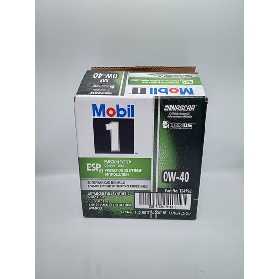 Mobil 1 ESP X3 Advanced Full Synthetic Engine Oil, 0W-40 (6 Quarts ...