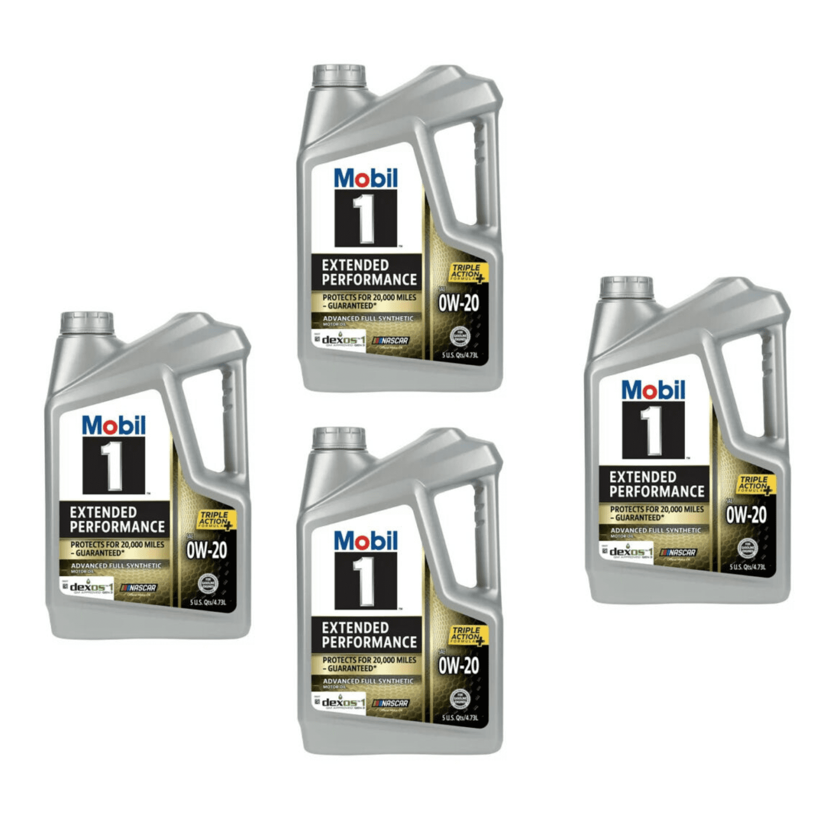 Mobil 1 Extended Performance Full Synthetic Motor Oil 0W-20 Pack of 4 ...