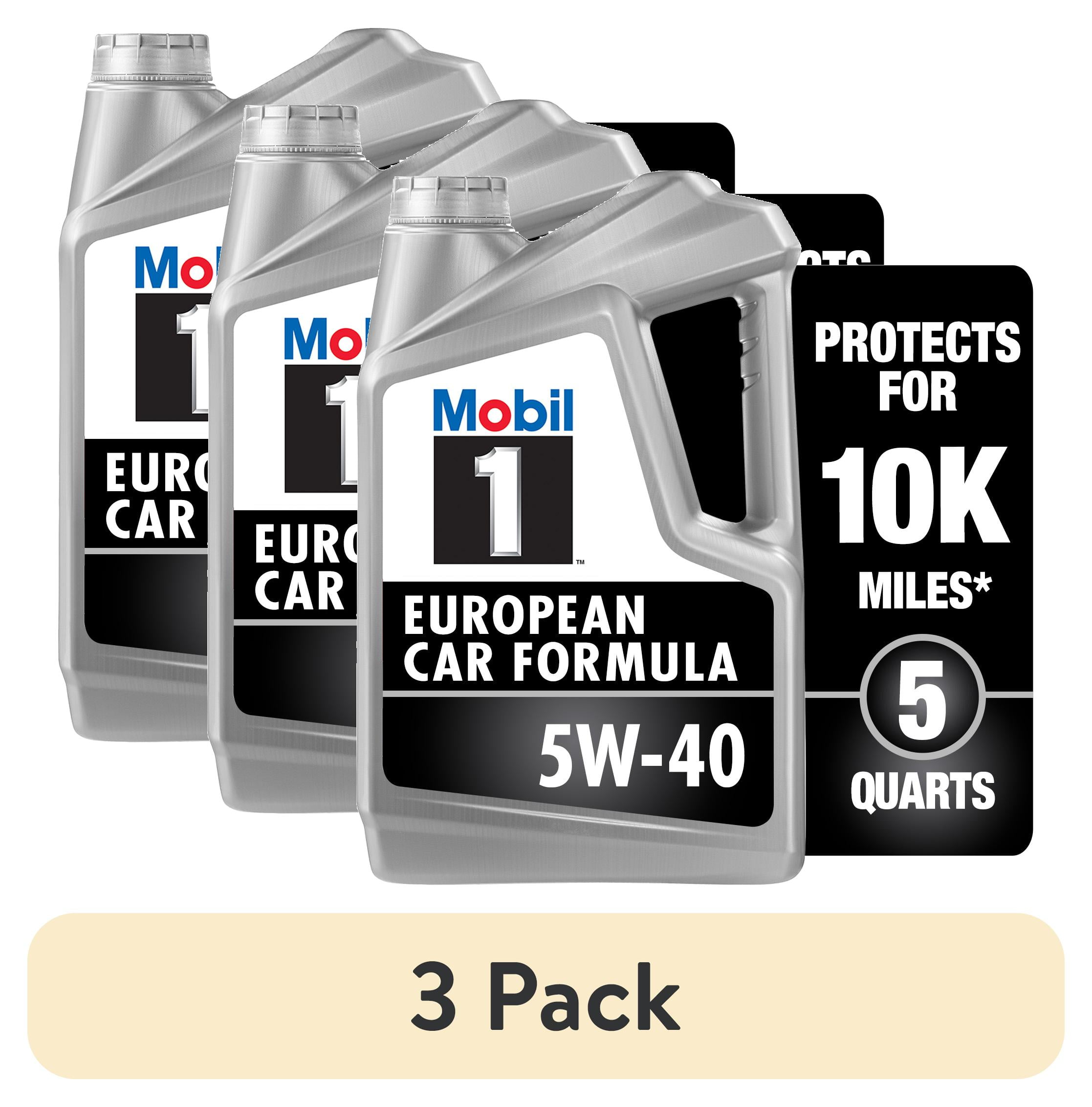 (3 pack) Mobil 1 FS European Car Formula Full Synthetic Motor Oil 5W-40 ...