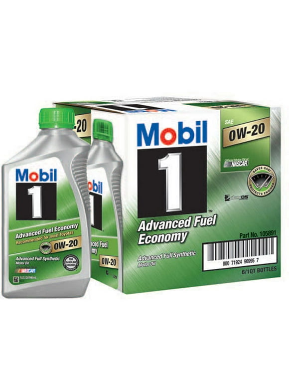 Mobil 1 0W-20 Oil in Mobil 1 Oil - Walmart.com
