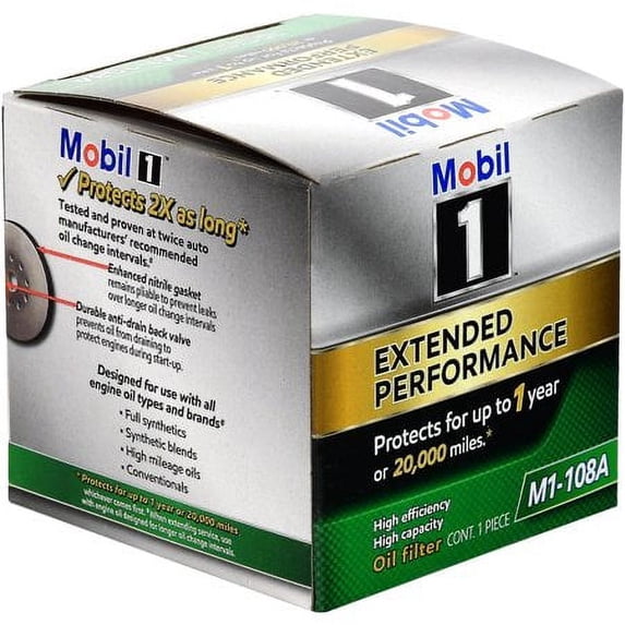 Mobil 1 M1-108A Extended Performance Motor Oil Filter - Walmart.com