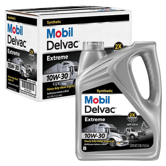 Mobil Delvac Extreme Synthetic Diesel Motor Oil 10W-30, 1 Gal, Case/4 ...