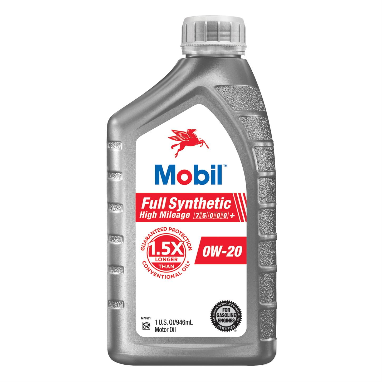 Mobil Full Synthetic High Mileage Motor Oil 0W-20, 1 Quart - Walmart.com