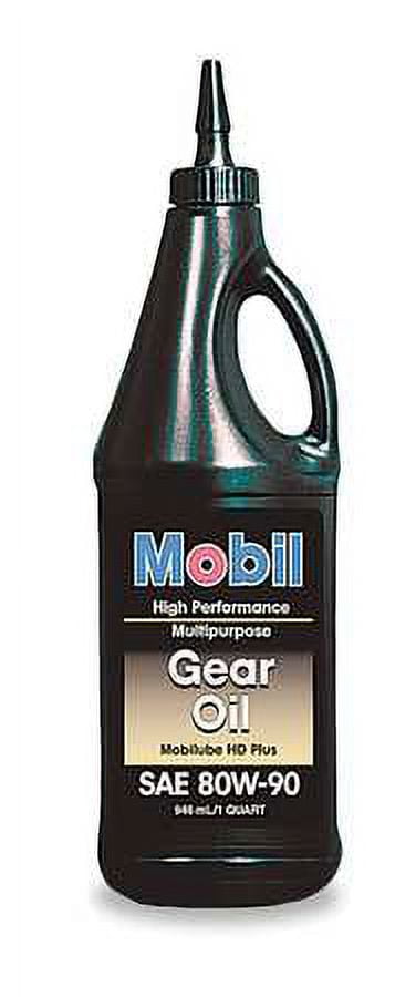 Mobil HD Plus SAE 80W-90 Gear Oil Drip Bottle, 1 Quart - Walmart.com